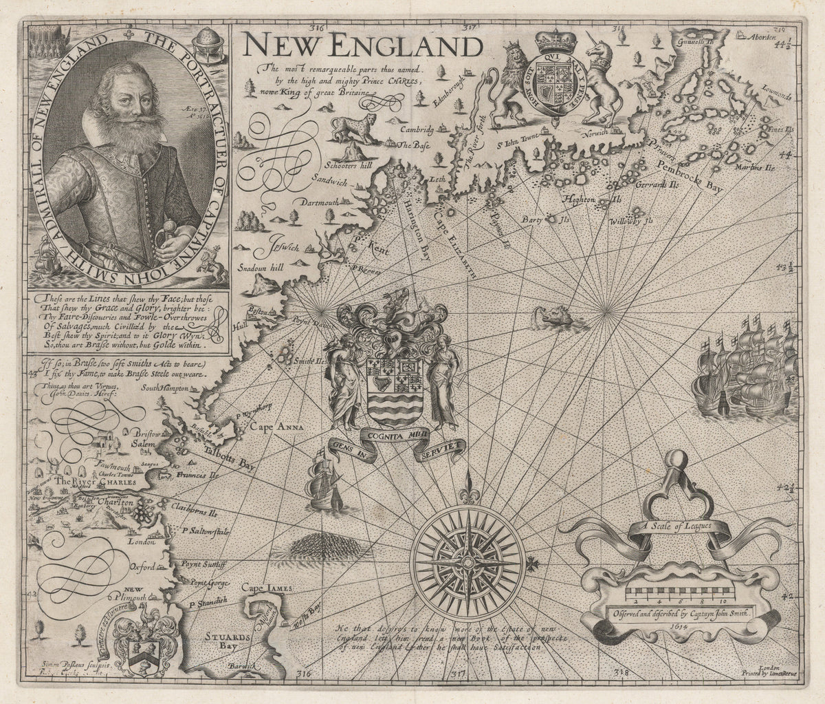 1635 New England... Observed and described by Captayn John Smith – the ...