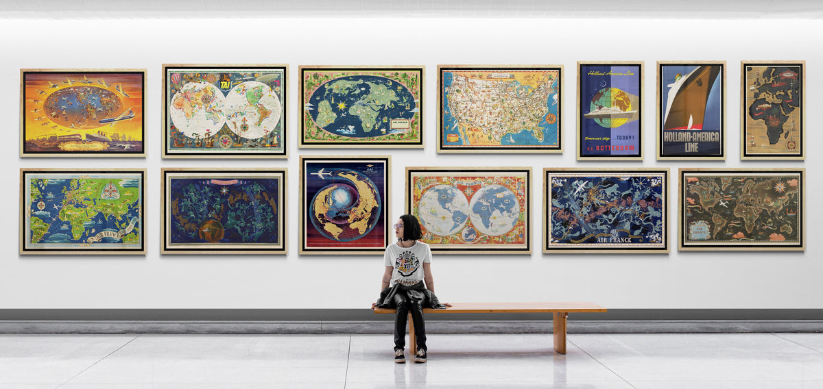 Mid-Century Travel & Tourism – the Vintage Map Shop, Inc.