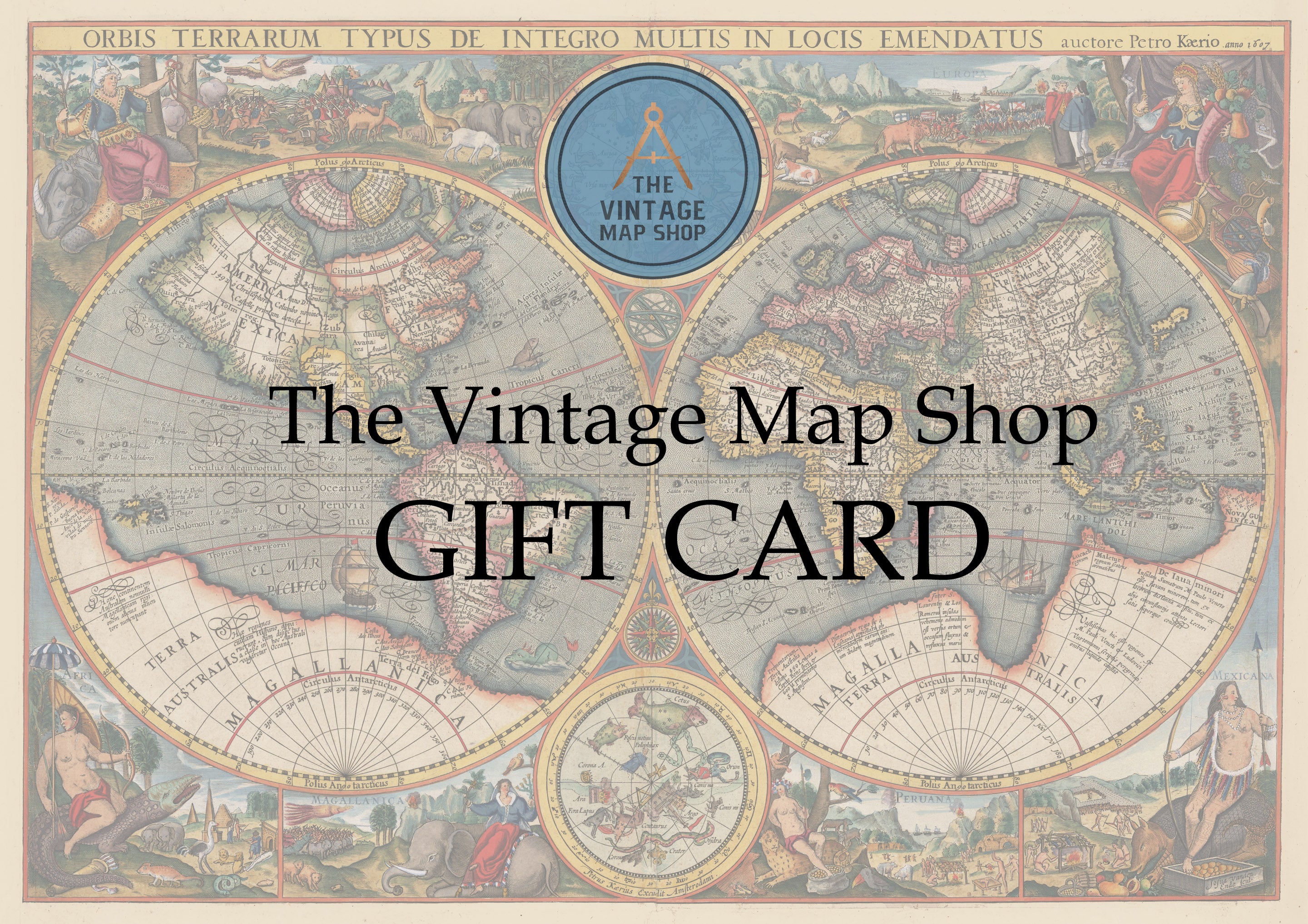Vintage Map Shop Gift Card – the Vintage Map Shop