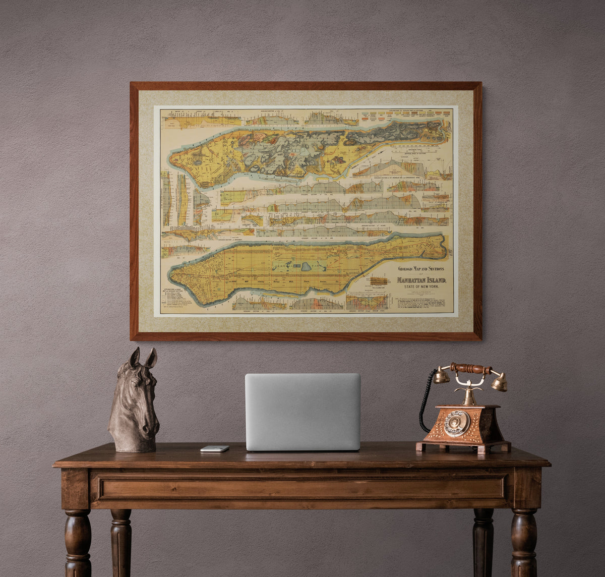 Geologic Map and Sections of Manhattan Island State of New York – the ...