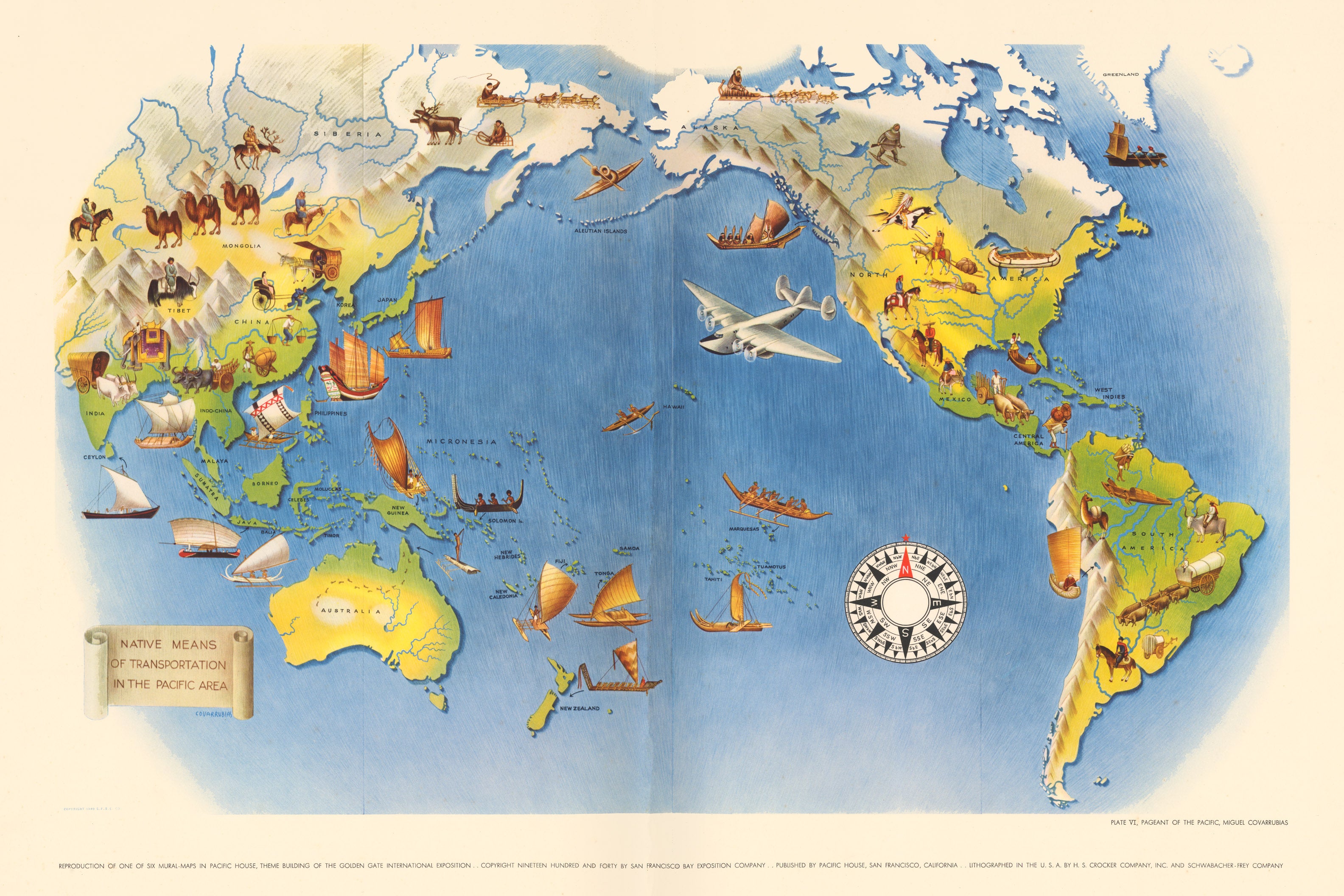 The Pageant of the Pacific by: Miguel Covarrubias, 1940 – the Vintage ...