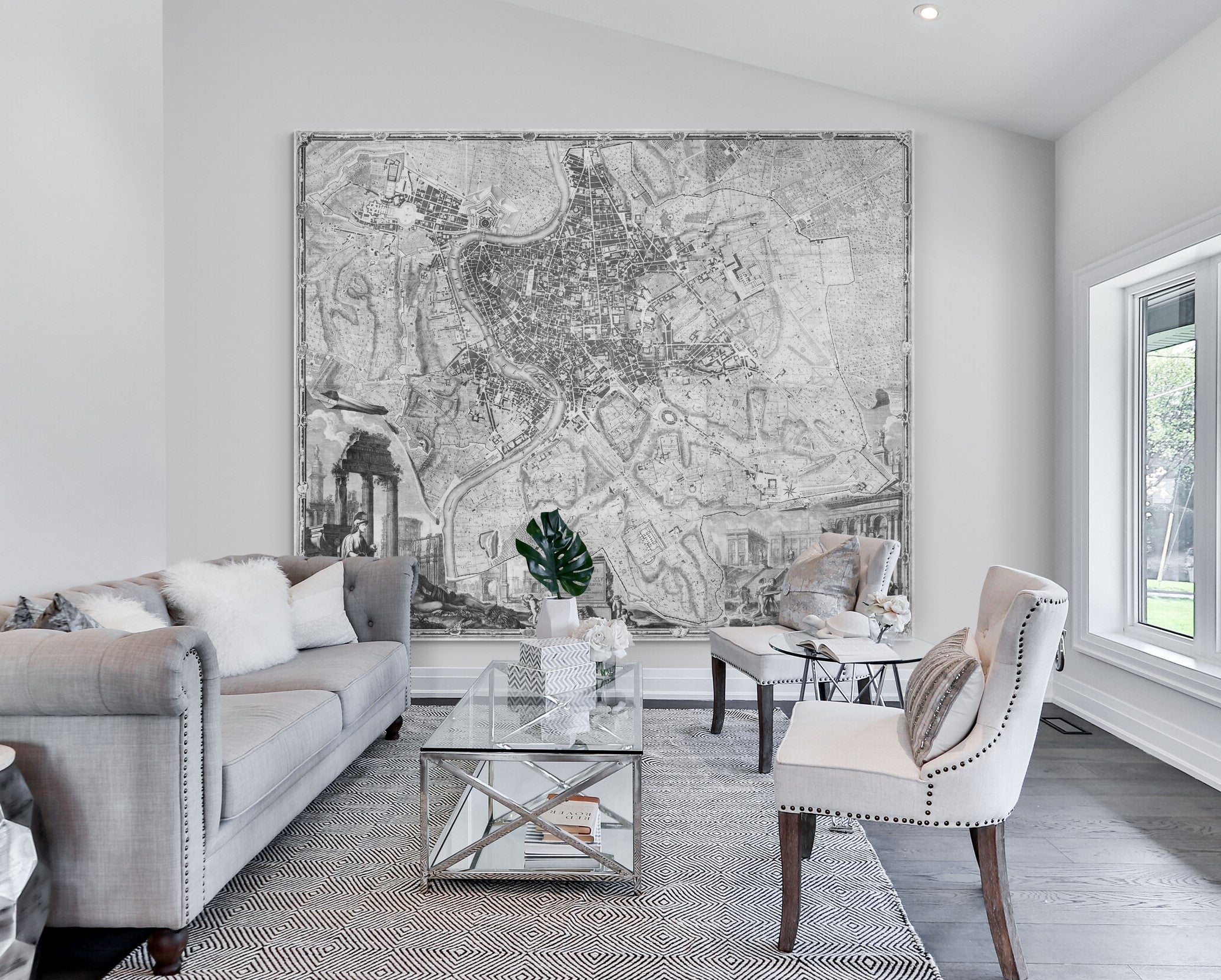 1748 Nolli’s Pianta Grande di Roma | Peel & Stick Wall Mural – the ...