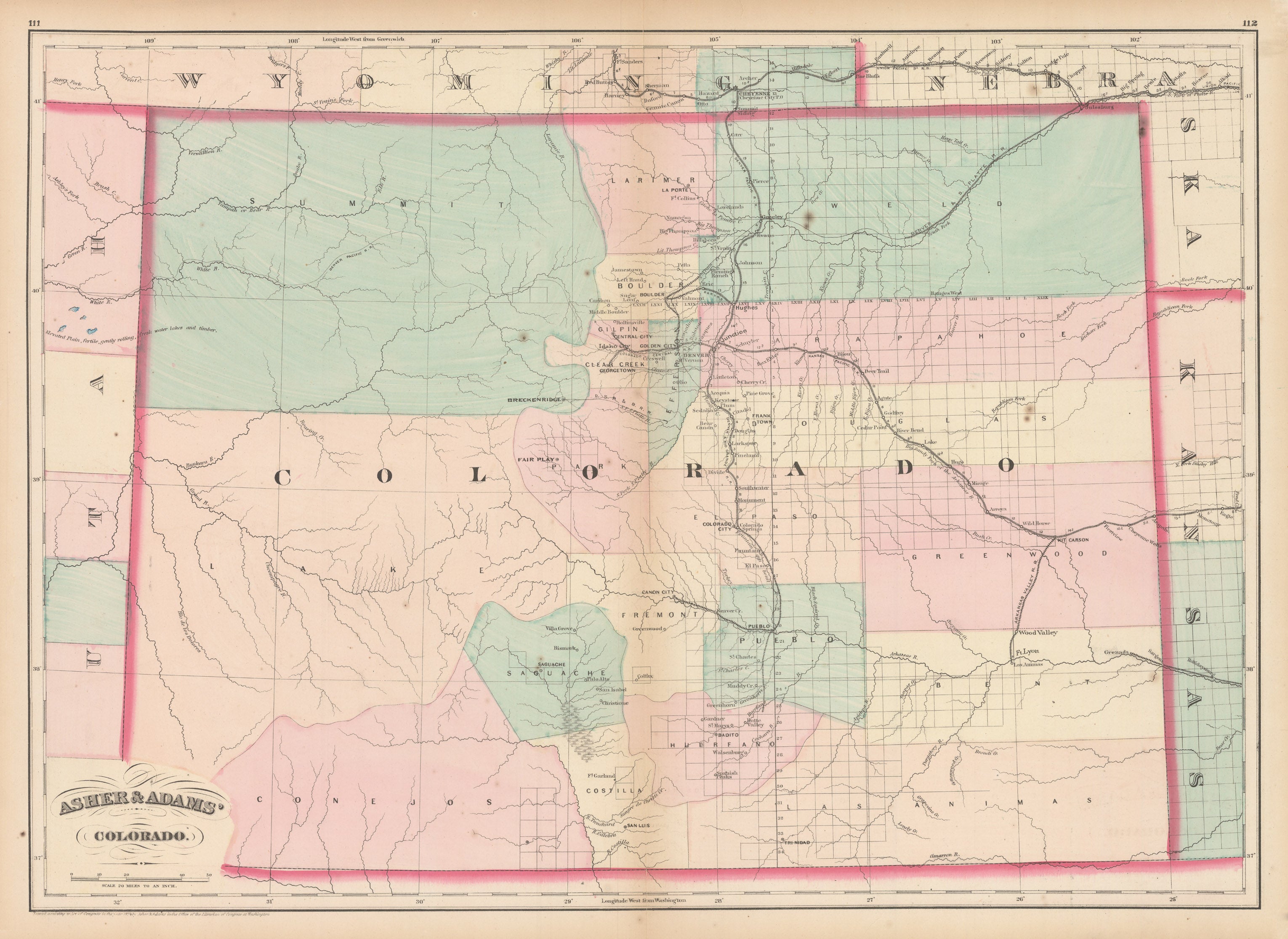 Adams County Colorado Map All 64 Colorado Counties Ranked By Land Size